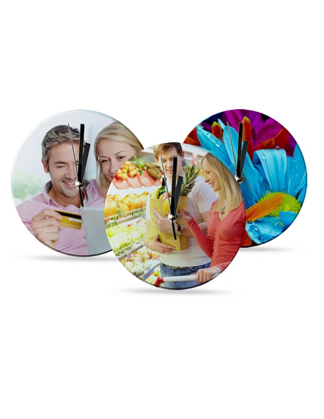 Ceas sticla Personalizat rotund 18cm - Customizat.ro
