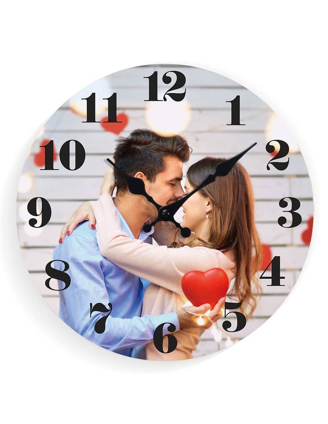 Ceas sticla Personalizat rotund 18cm - Customizat.ro